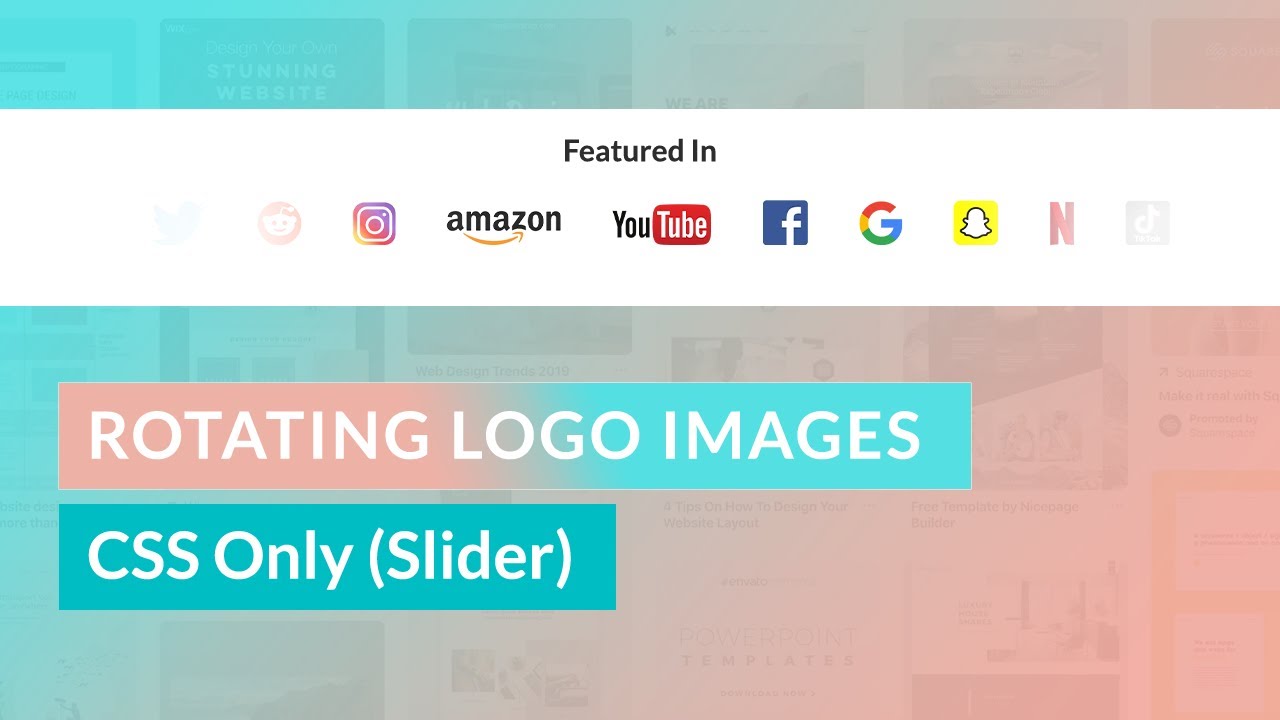 How to Create Rotating Logos with CSS Only (EASY) - YouTube