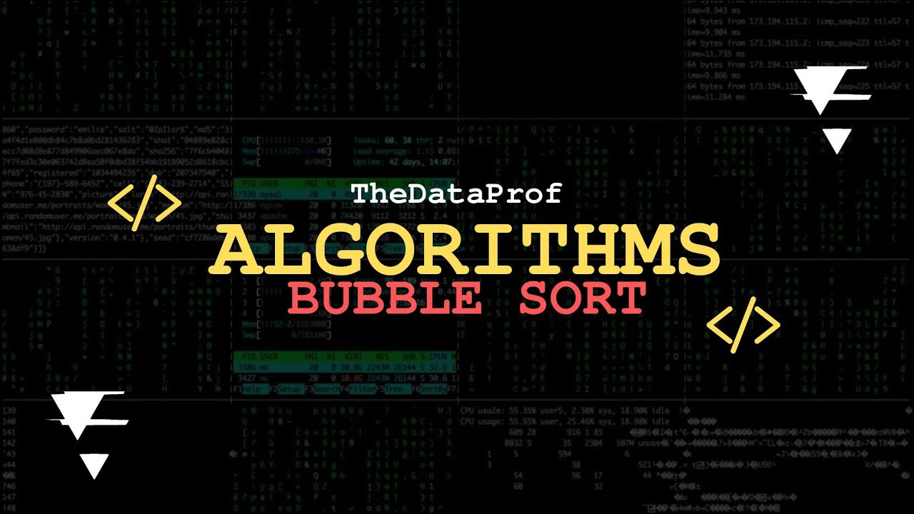 Algorithms 1 The Bubble Sort Algorithm Youtube 6082