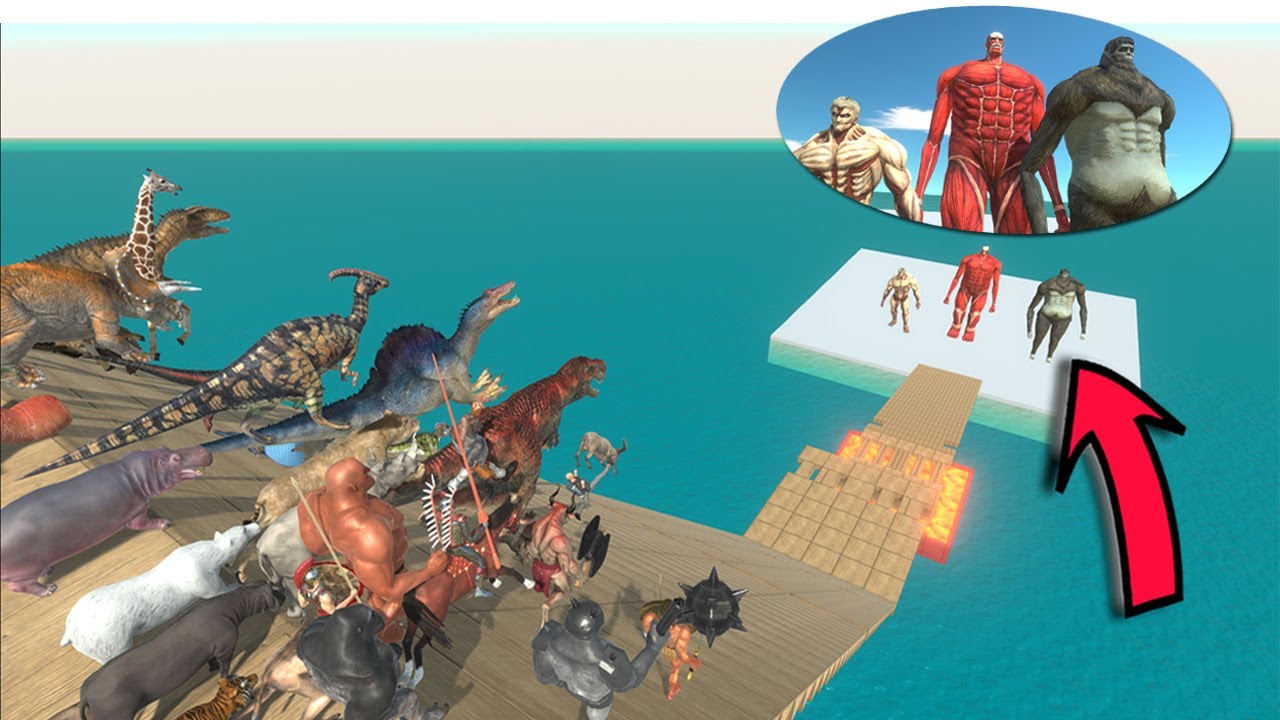 Colossal Titan Challenge (Attack on titan) - Animal Revolt Battle ...