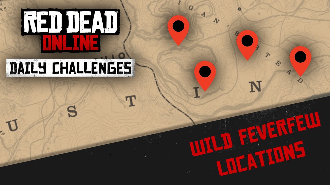 Red Dead Online Daily Challenges - Wild Feverfew locations - YouTube