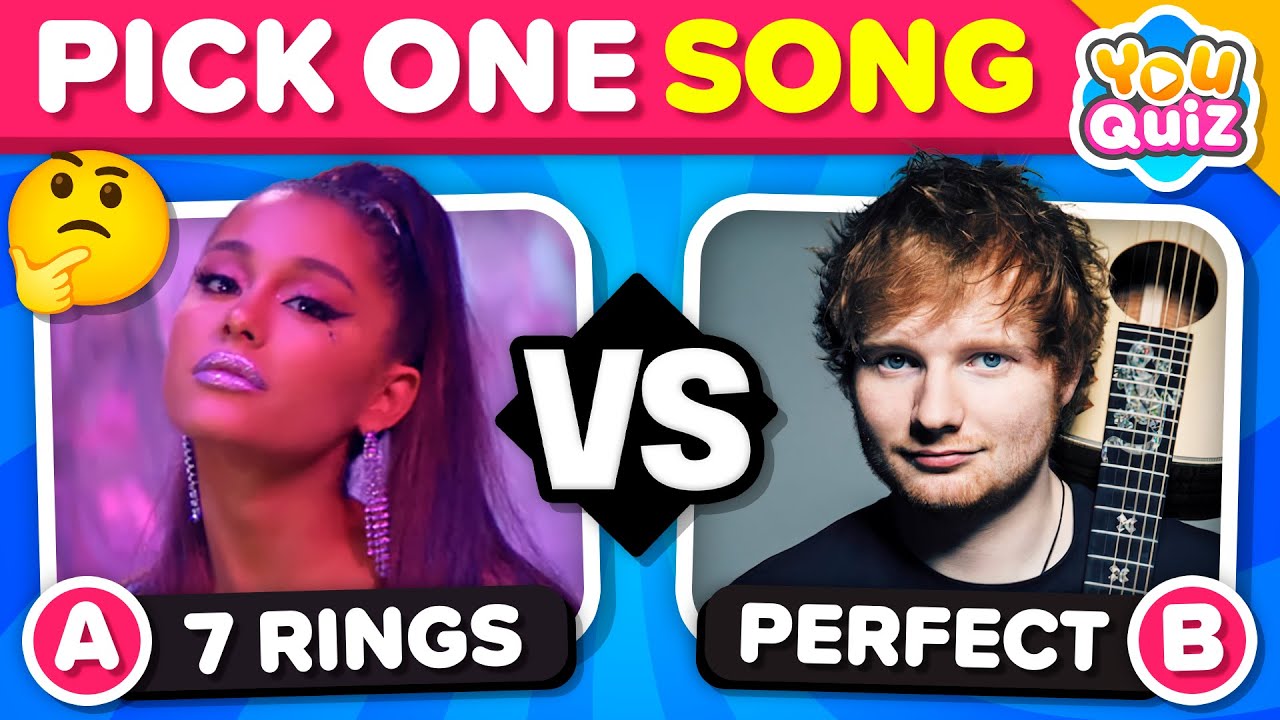 PICK ONE KICK ONE 🤔🎵 The Most Popular Song 👑 Music Quiz 🔊 - YouTube