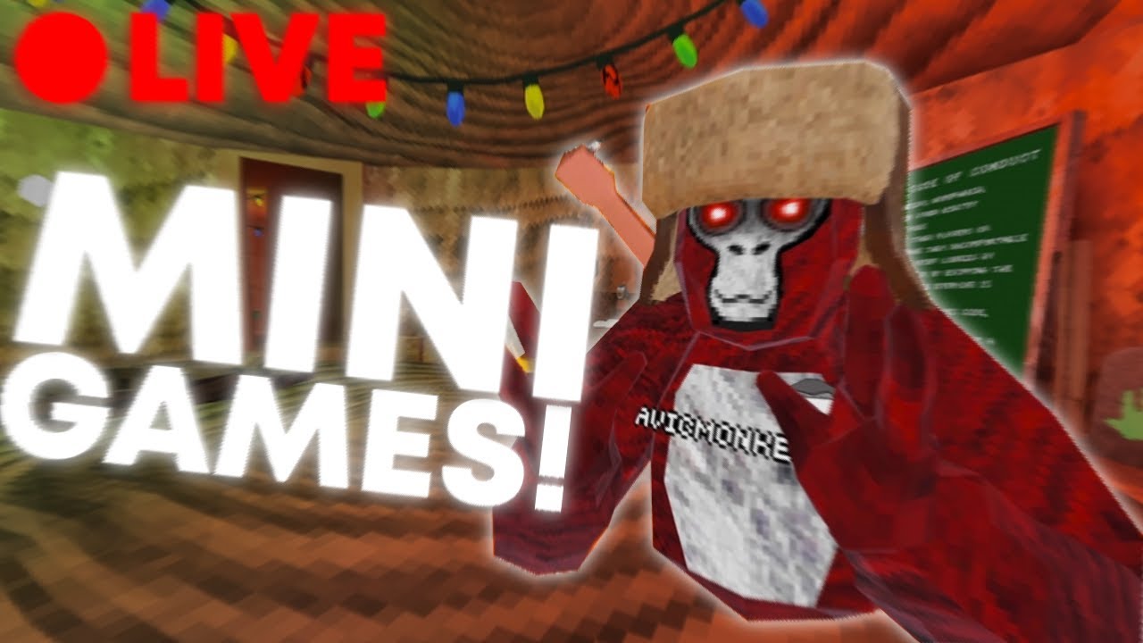 GORILLA TAG MINIGAMES LIVE!🔴 - YouTube