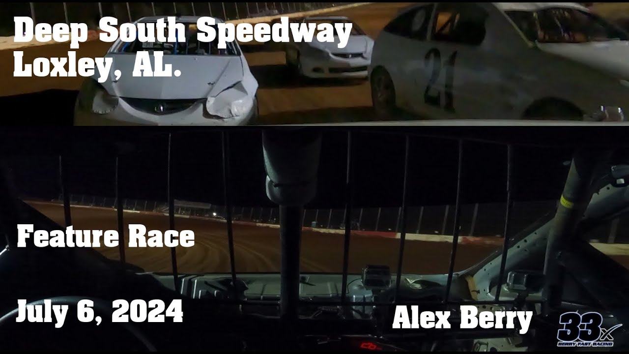 6 Jul 2024, Alex 33x, Deep South Speedway Feature Race Stinger Class ...