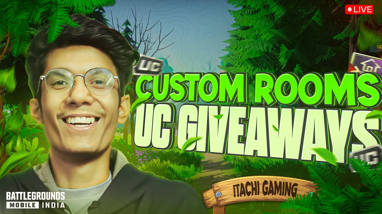 BGMI LIVE CUSTOM ROOM | RP AND UC GIVEAWAY EVERY MATCH | CHANNEL ...