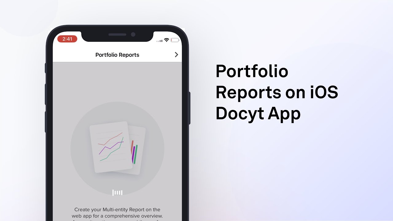 Portfolio Reports on iOS Docyt App - YouTube