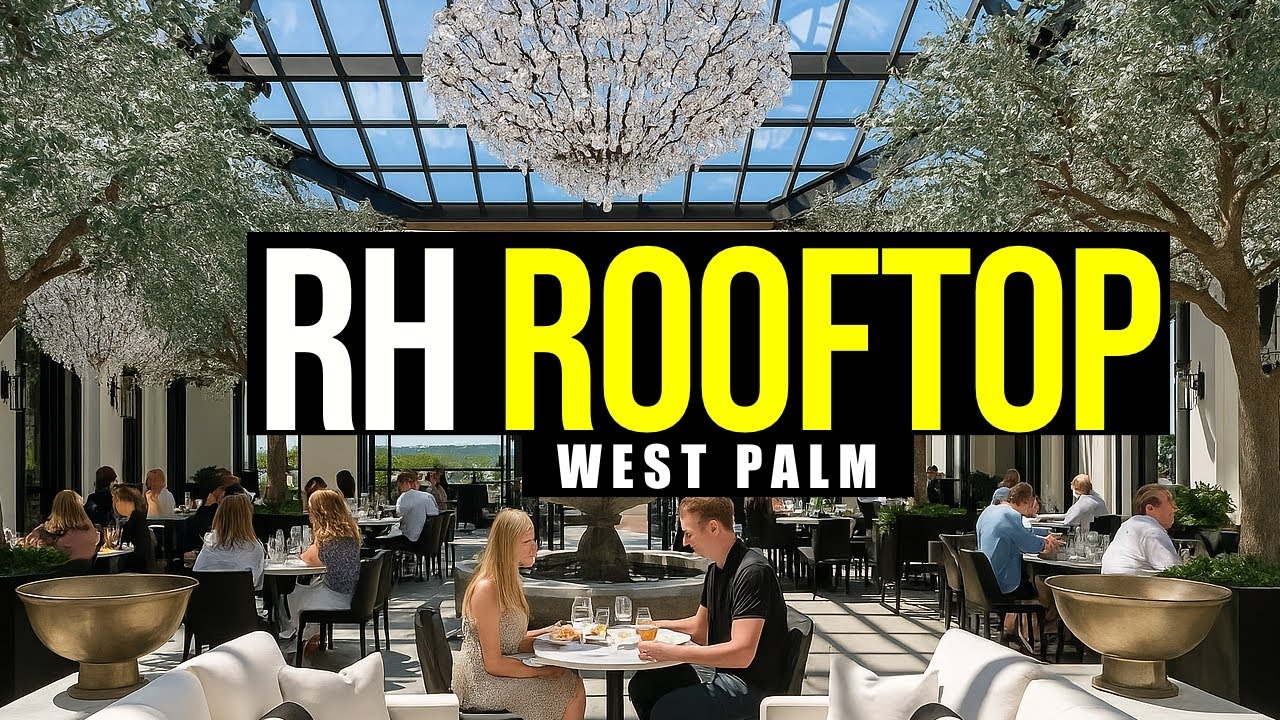 RH Rooftop & Gallery 4K Walking Tour / Luxury Design & Dining ...