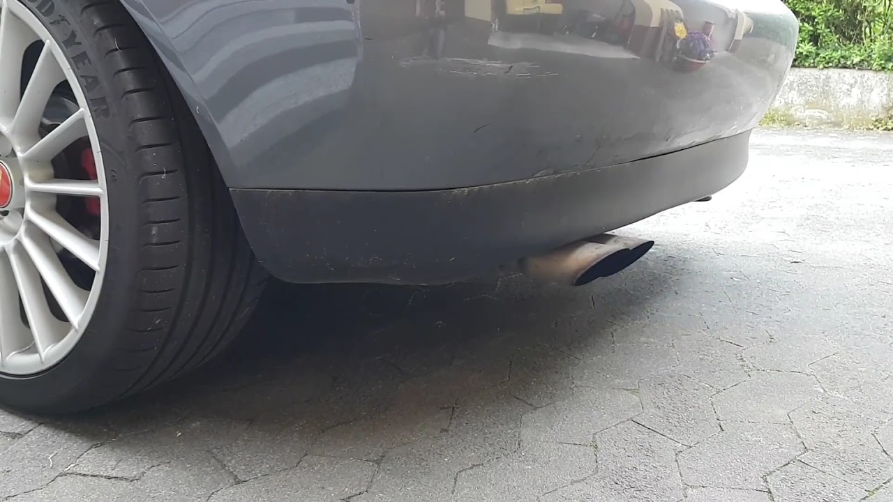 Audi A3 8L 1.9 Tdi straight pipe self made exhaust sound - YouTube
