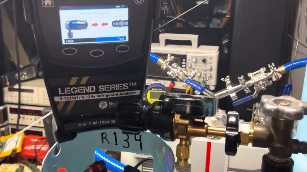 Refrigerant, analyzer purity test. TEST FOR CONTAMINATION - YouTube