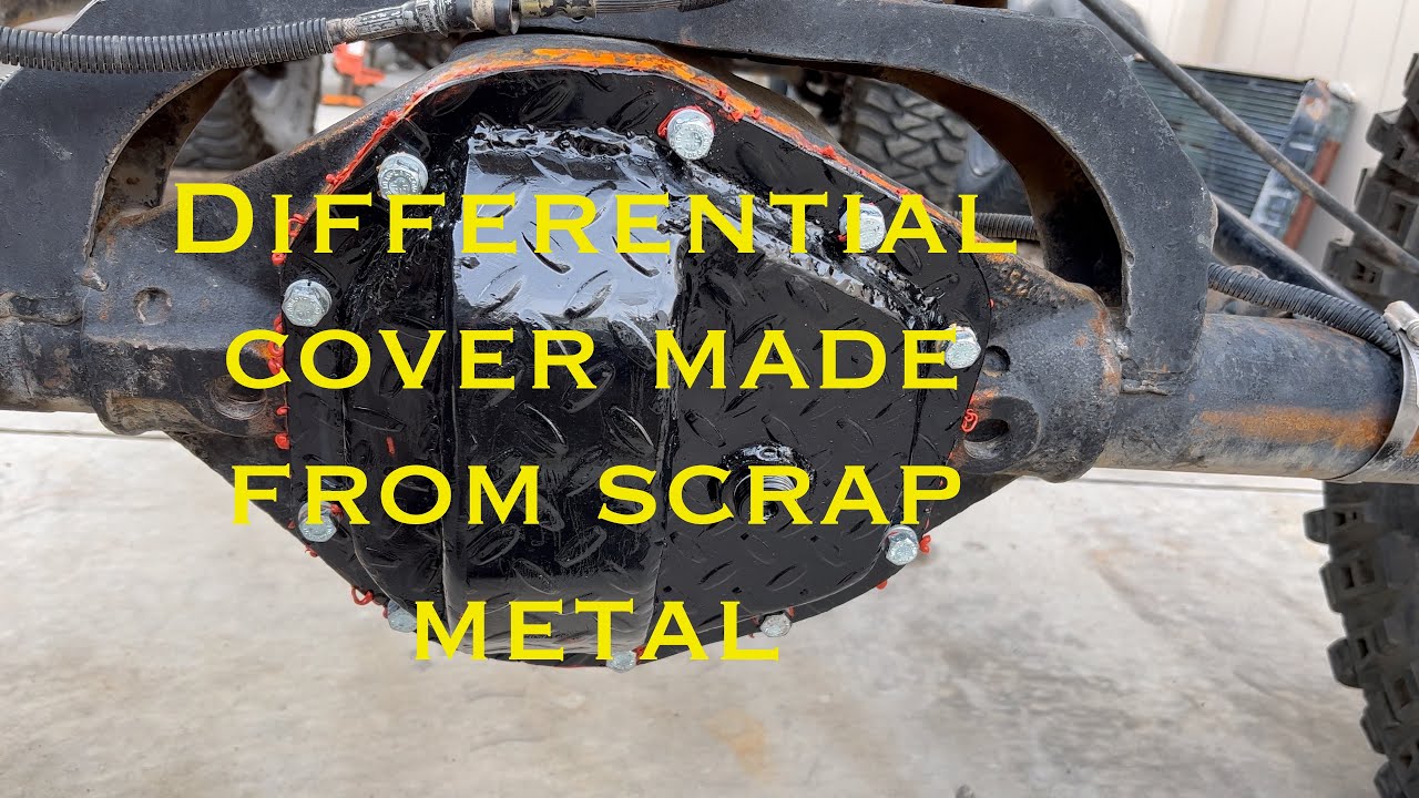 One of a kind differential cover ! Home made using scrap metal. - YouTube