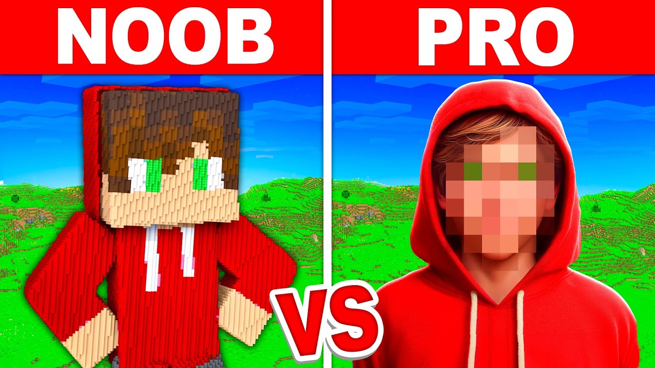 REAL LOUIE Build Battle In Minecraft - NOOB VS PRO CHALLENGE - YouTube