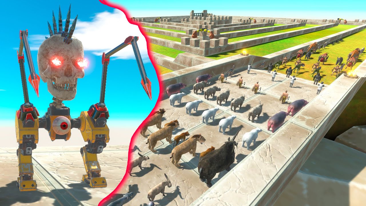 ESCAPE FROM THE MAZE SURVIVAL MONSTER - Animal Revolt Battle Simulator ...
