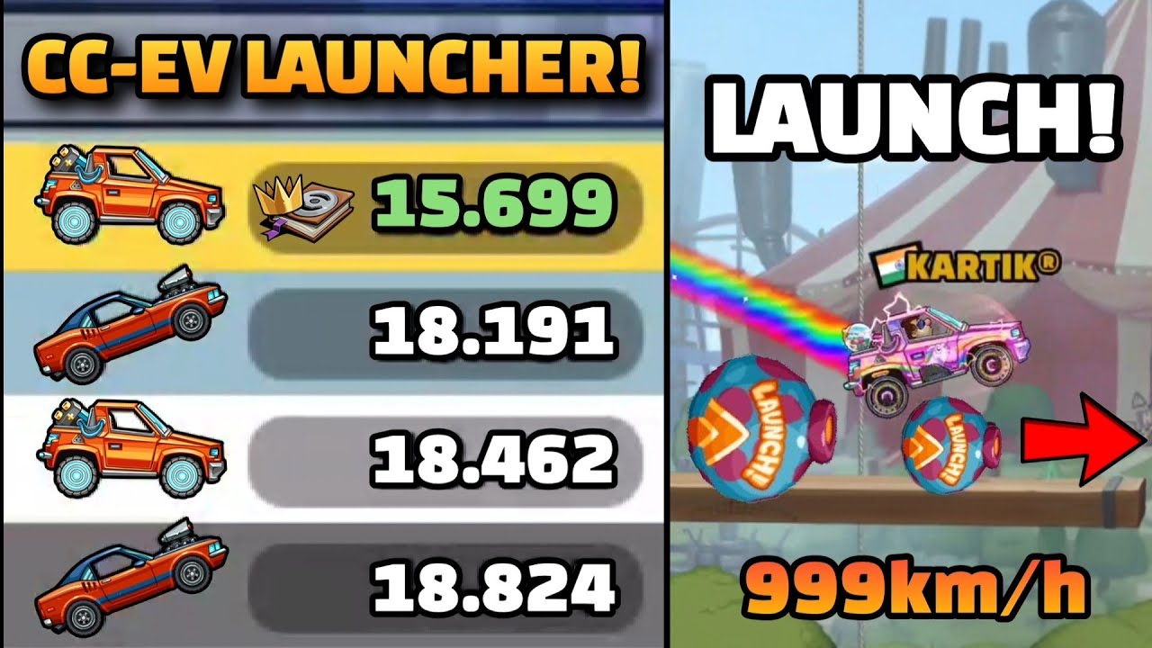 CC-EV ON SPEED LAUNCHER!! 🤯🚀 IN COMMUNITY SHOWCASE - Hill Climb Racing ...