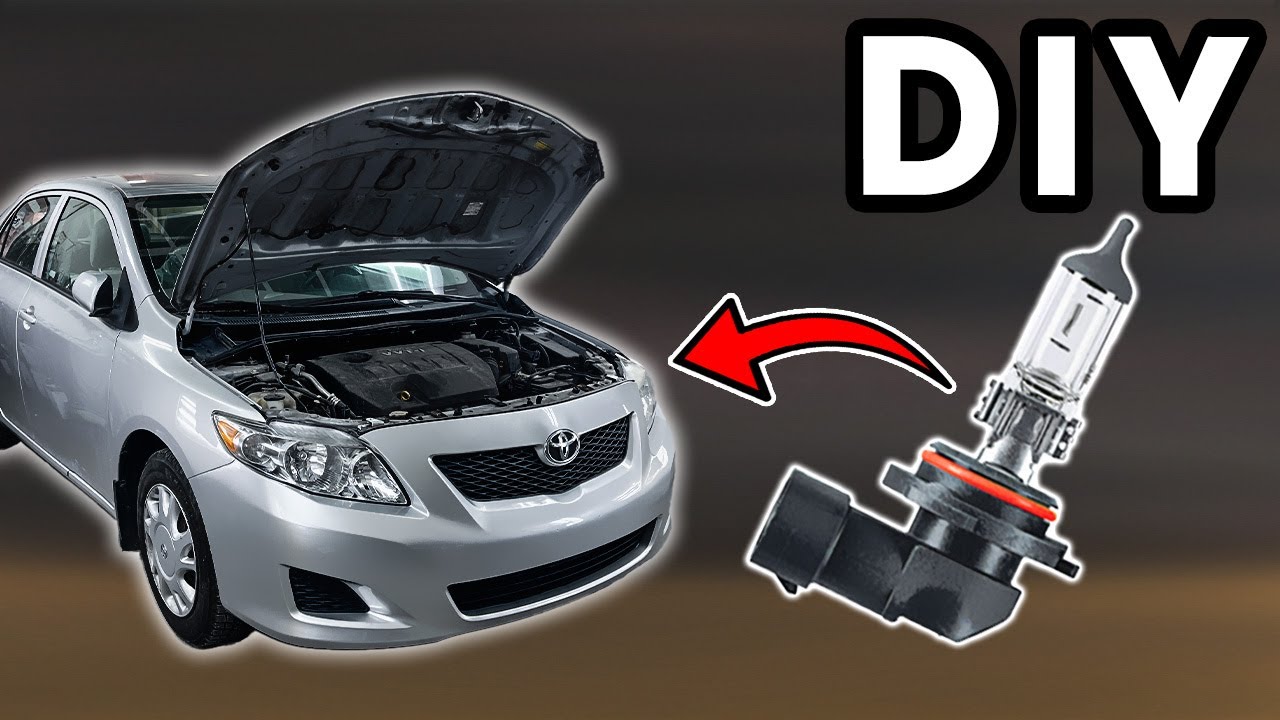 DIY 2009-2013 Toyota Corolla Headlight Bulb Replacement | How To Replace Toyota Corolla Bulbs ...