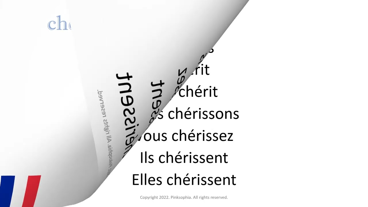 Verbe conjugaison présent : chérir = to cherish - YouTube