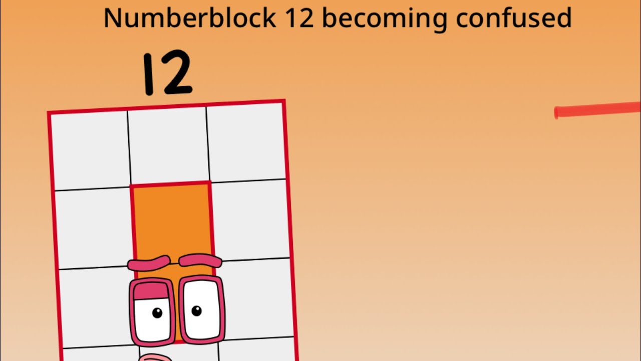 Numberblock 12 becoming confused - YouTube