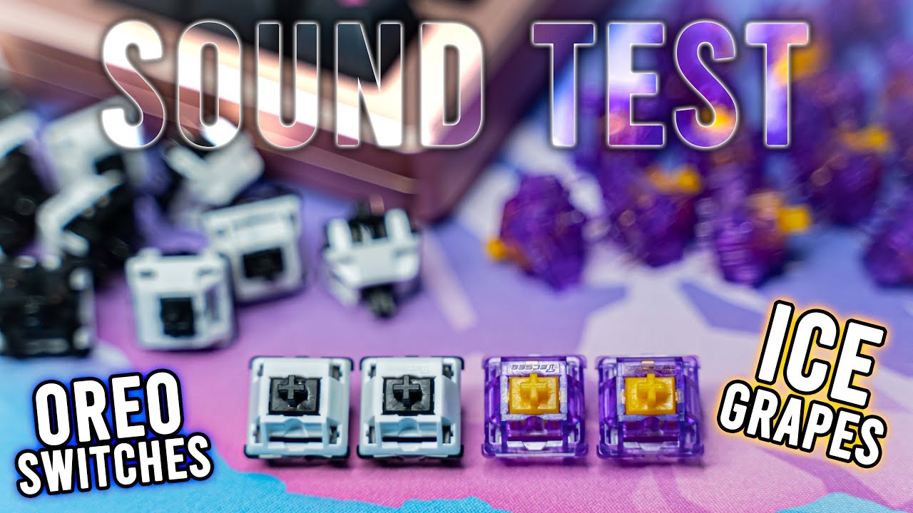 Tecsee Oreo & Ice Grape Switches - (Nova65 Typing Test) - YouTube