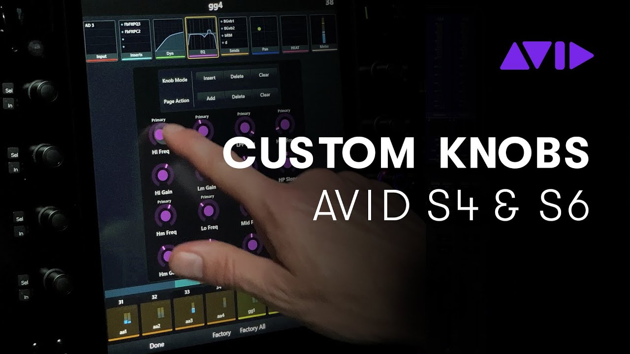 Custom Knobs for Avid S4 and S6 - YouTube