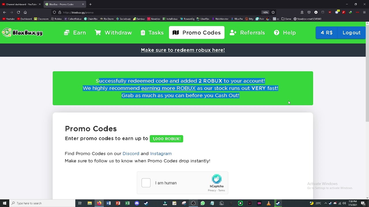 BLOXBUX.GG WORKING PROMOCODE 7/5/2021 - YouTube