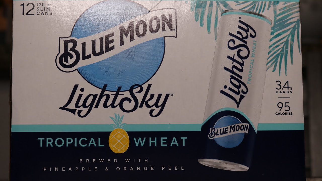 Blue Moon|LightSky Tropical Wheat Review|Awesome Low Cal Option! - YouTube