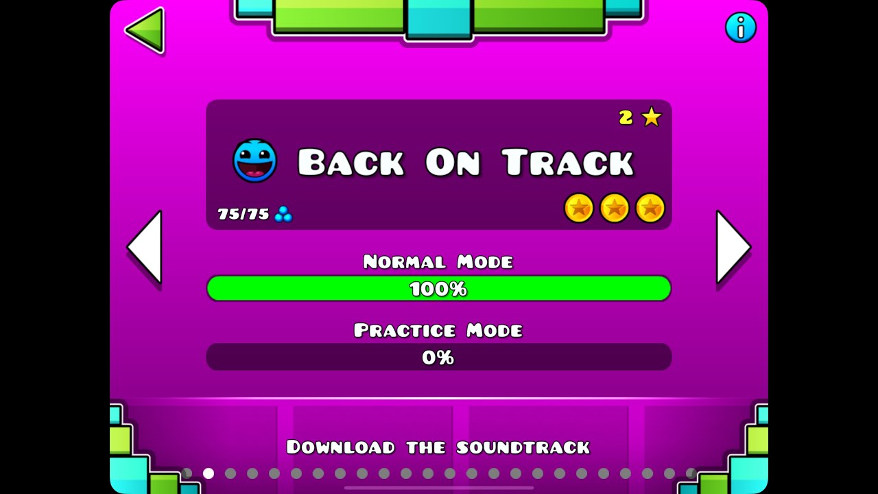 Geometry Dash: back on track + new icon - YouTube