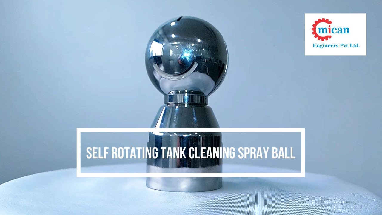 self Rotating Tank Cleaning Spray Nozzle - YouTube