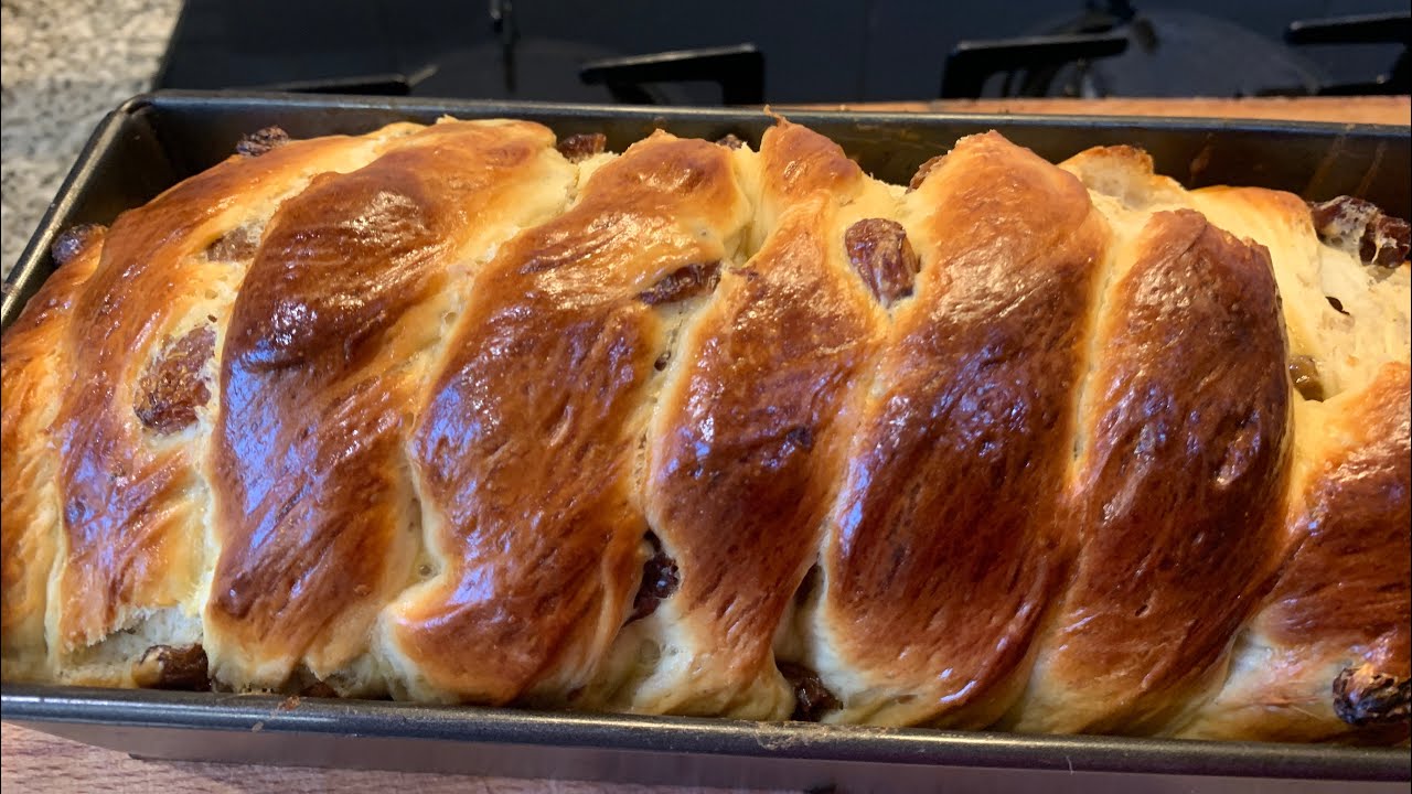Cómo se hace un rico y esponjoso pan de pasas - YouTube