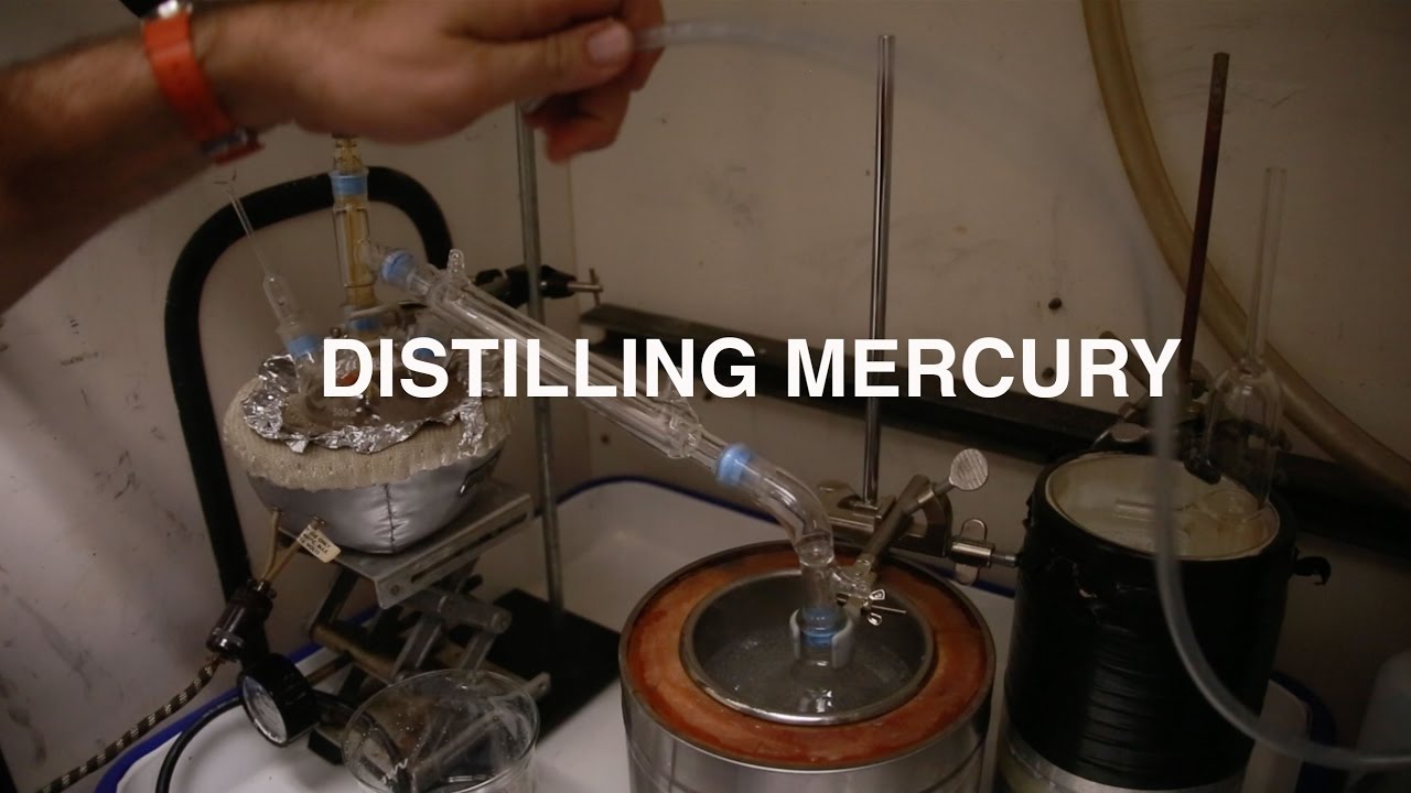 Turning hazardous waste into clean Mercury (Hg), ready for distillation ...
