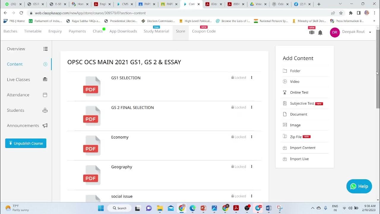 OCS MAIN 2021 GS1, GS 2 & ESSAY IMP SELECTION & ANS: LINK BELOW - YouTube