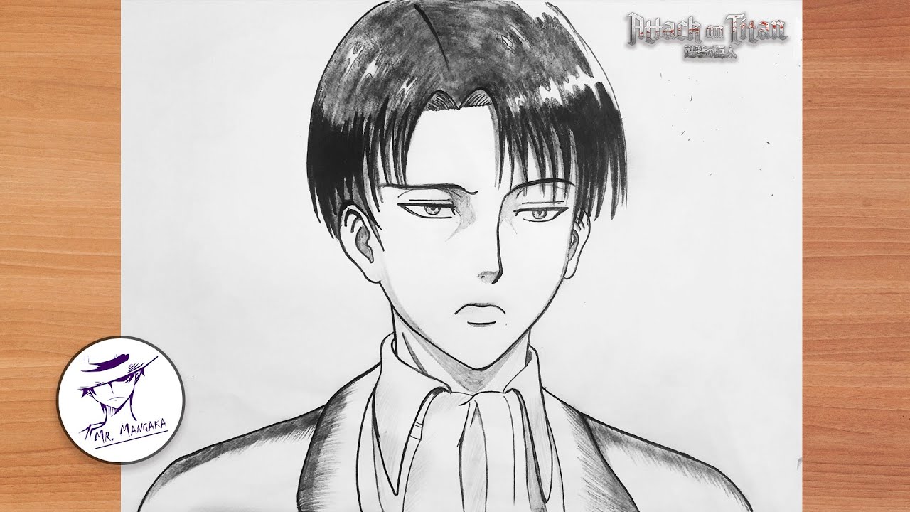 How to draw Levi Ackerman step by step | How to draw anime step by step ...