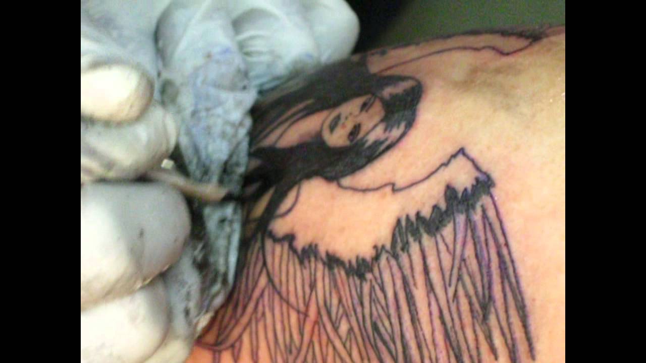 right arm tattoo black ink - YouTube