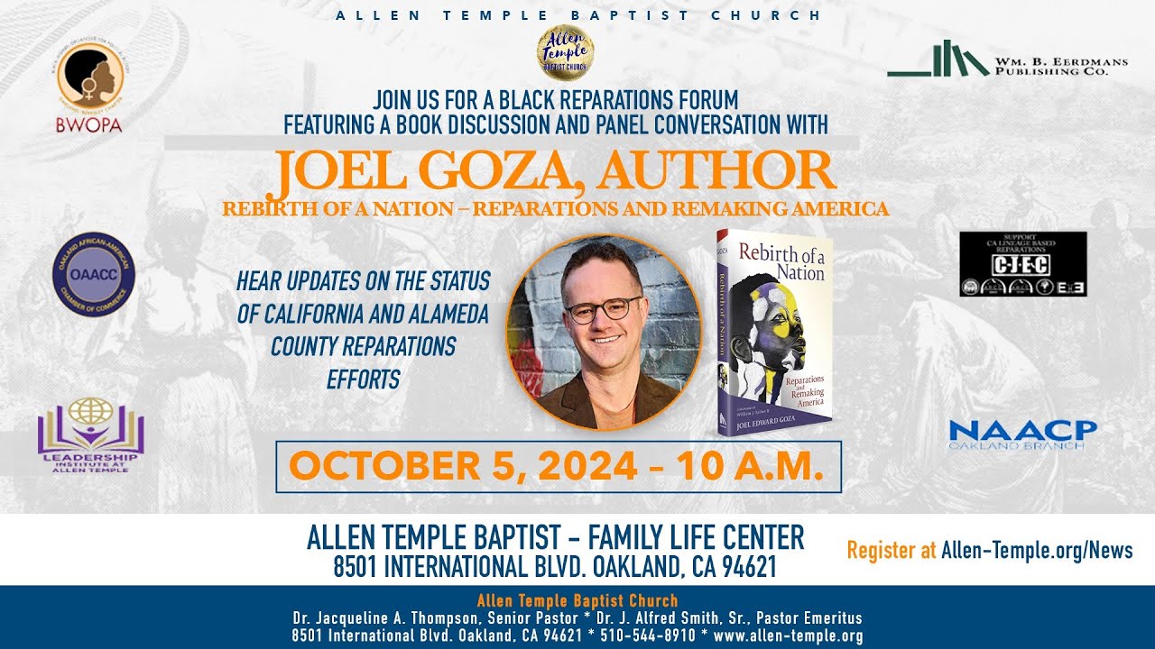 Black Reparations Forum & Panel Conversation with Joel Goza - YouTube
