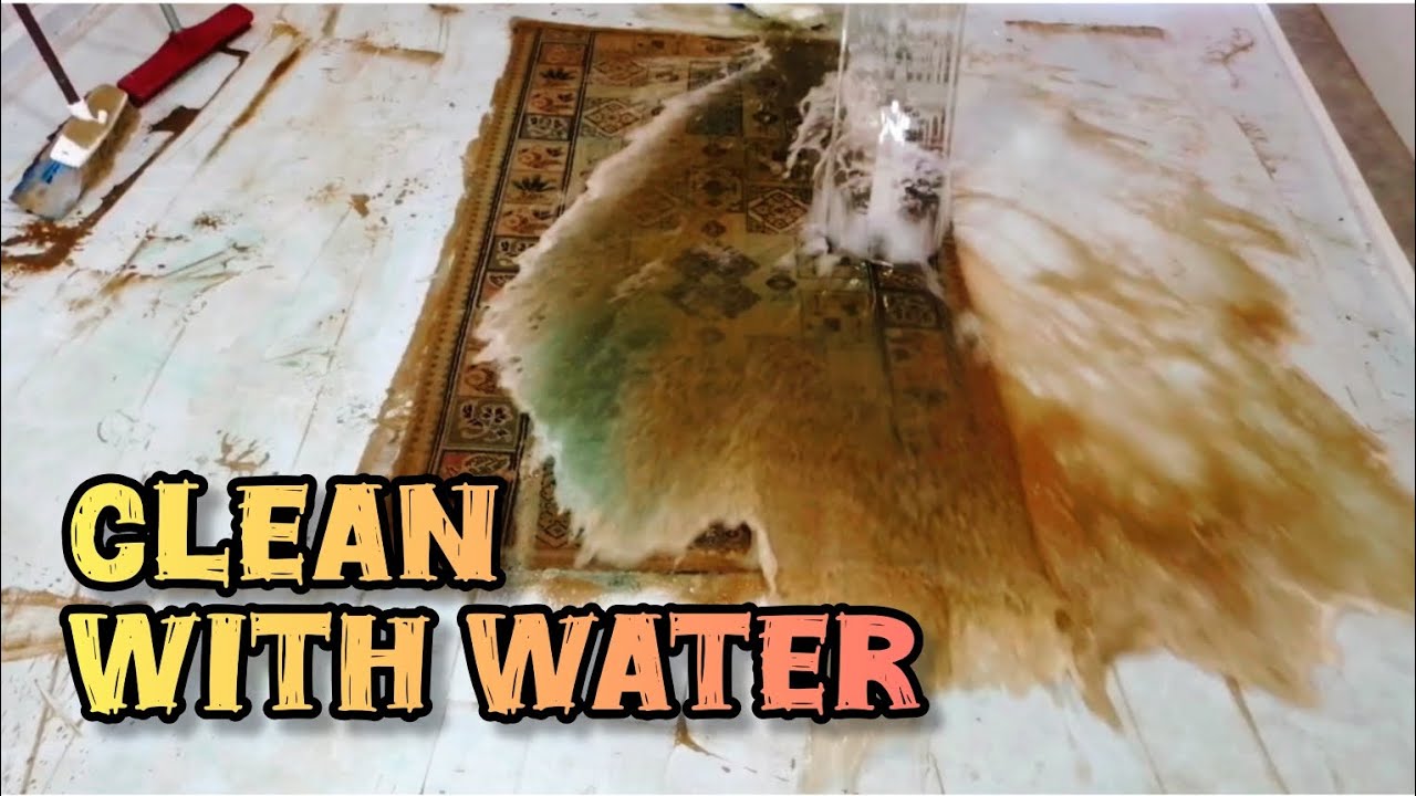 🥴🤧I washed the oldest dirty green algae rug that I had at home - YouTube