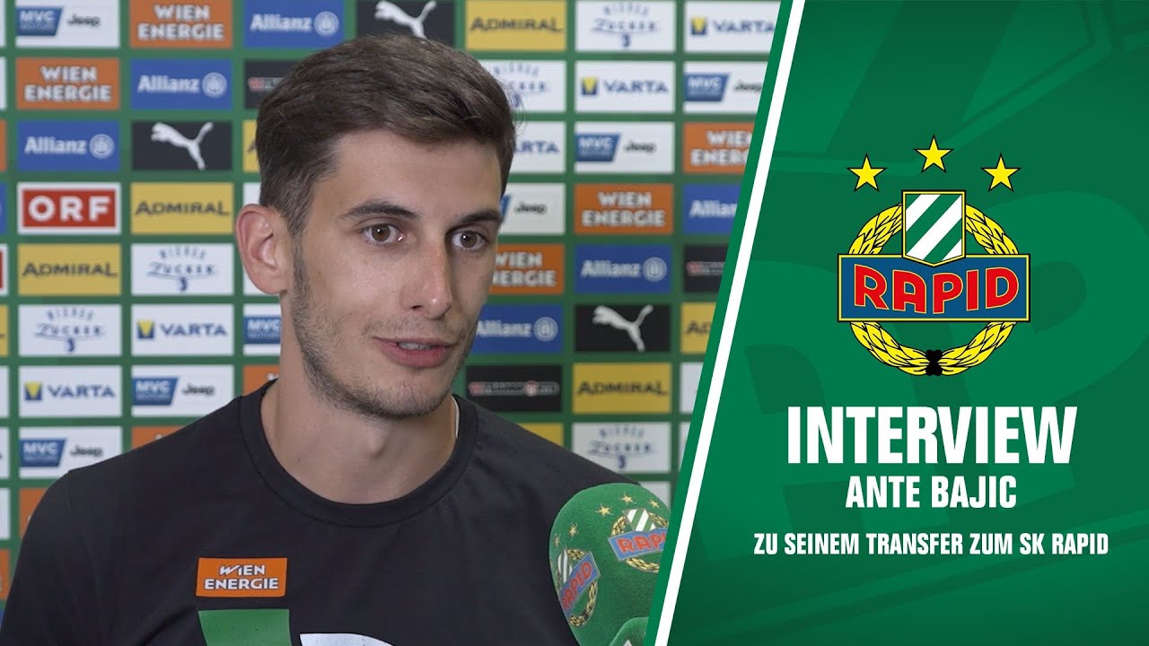 Ante Bajic in seinem ersten Rapid-TV Interview - YouTube