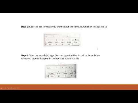 Class 7 Computer Lesson no 1 Formulas in excel by Mr Sohail - YouTube