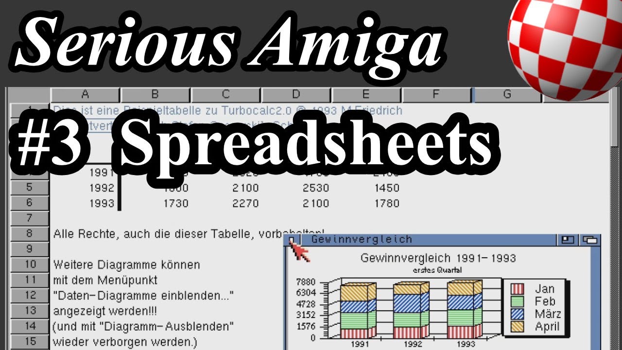 Spreadsheets on the Amiga - YouTube