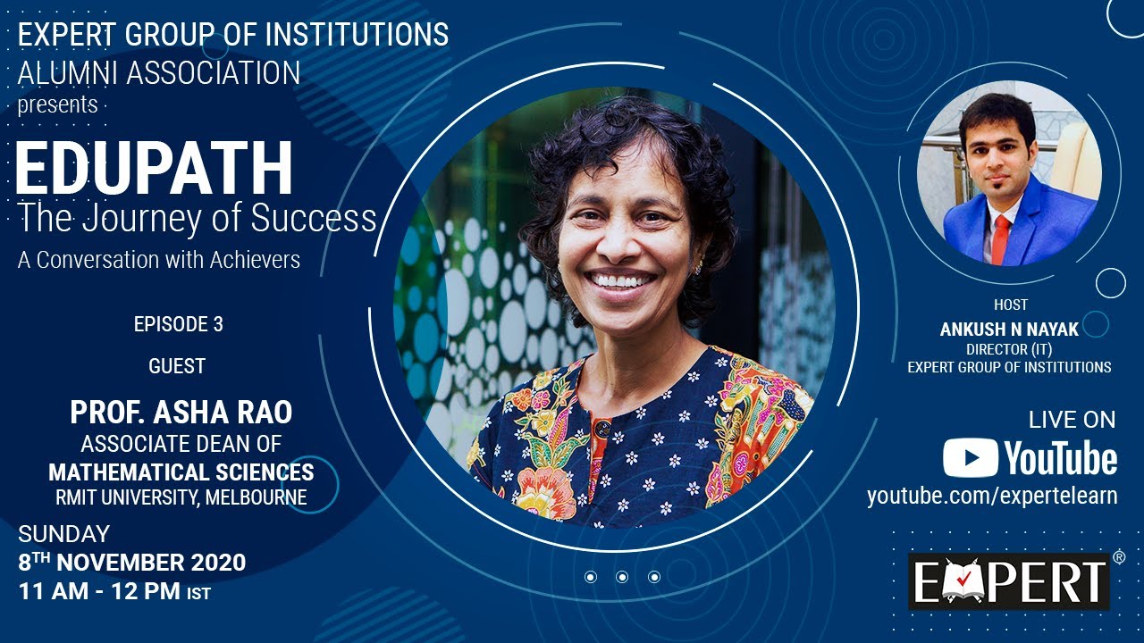 Prof. Asha Rao @ EDUPATH - The Journey of Success - Episode 3 - YouTube