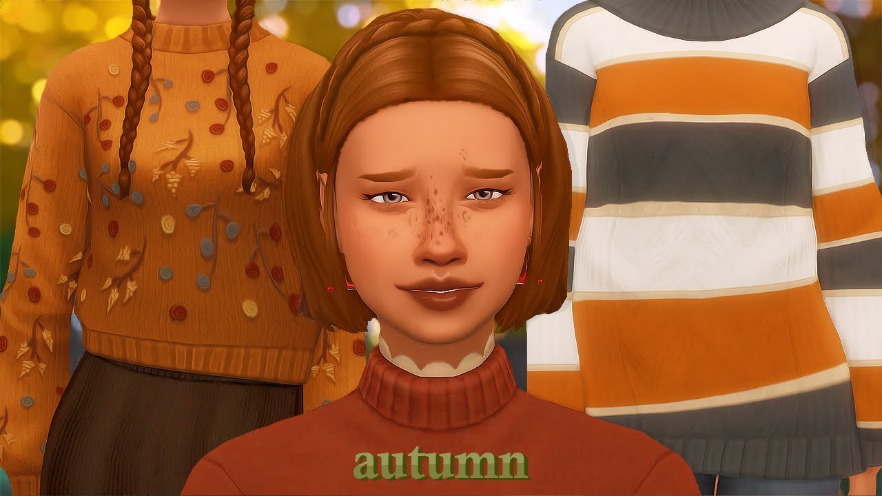 Cosy Autumn/Fall outfits for your sims 🎃🍂 + CC Links - YouTube