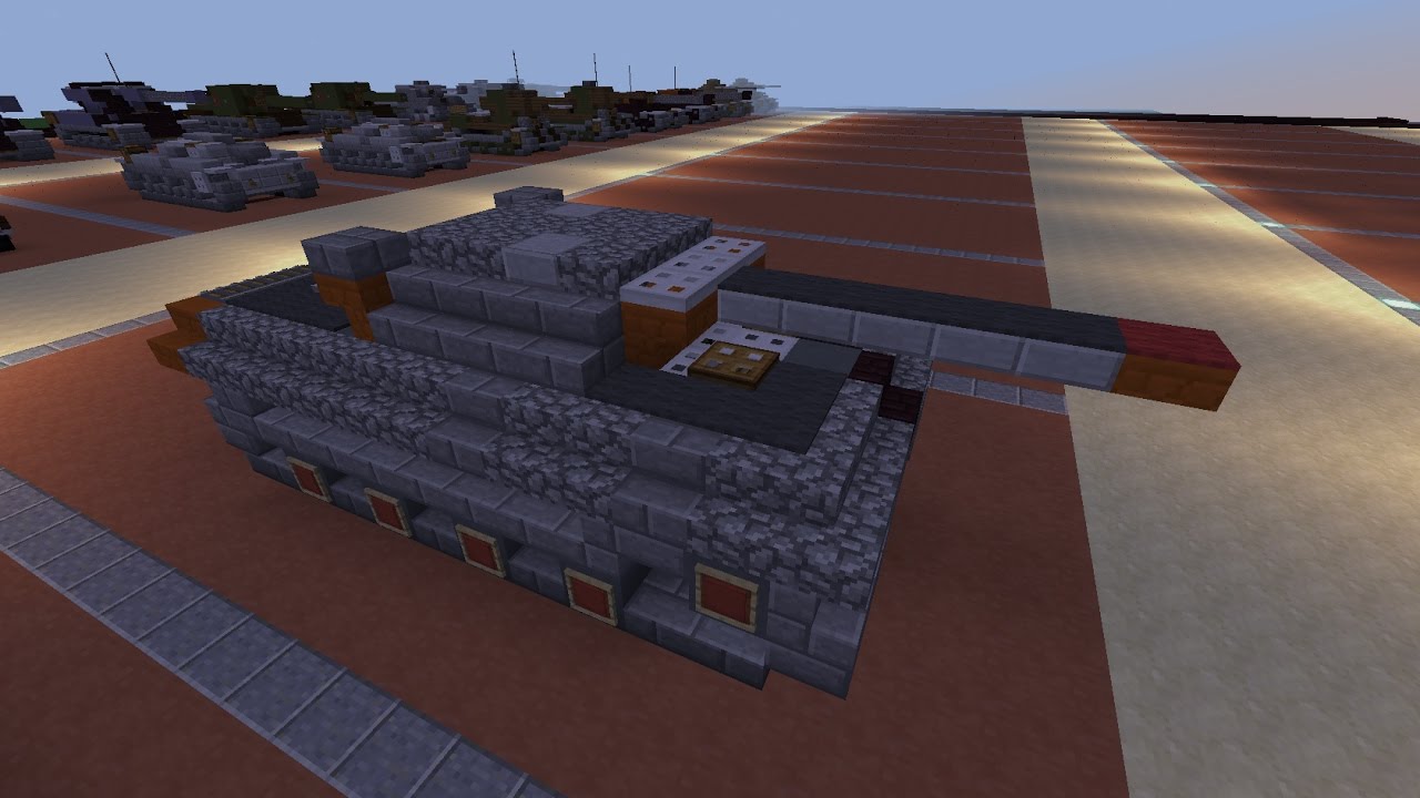 Minecraft WW2 Build Tutorial: Panther/M10 Champion - YouTube