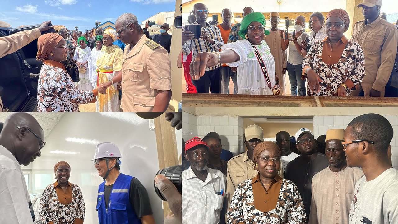 Dr Fatou Diouf Ministre des Pêches descend sur le terrain - YouTube