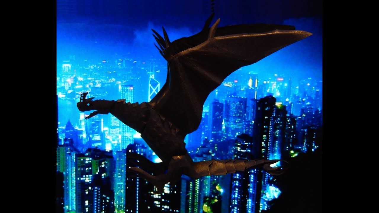 Kaiju Otachi in "Pacific Rim" of Kiriorigami paper craft - YouTube