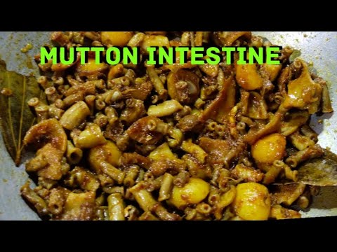 Mutton intestine fry recipe/Fried Goat intestine/Mutton boti. - YouTube