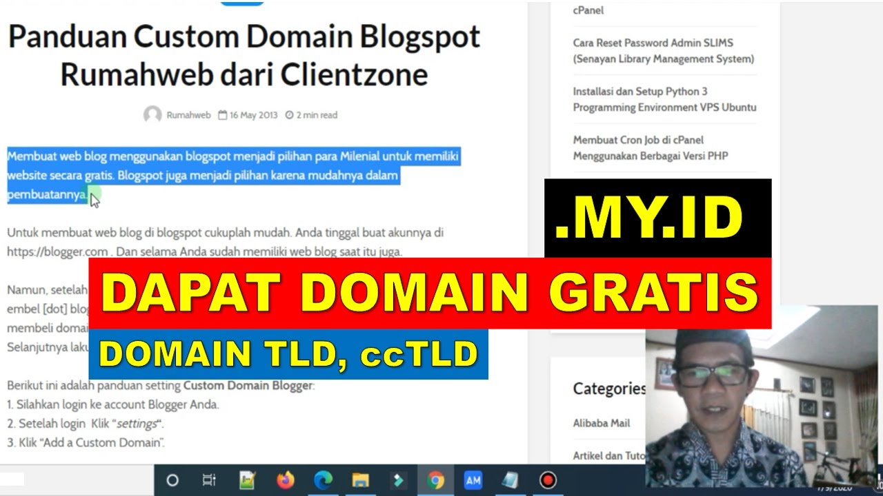 Dapat domain gratis 1 tahun dari rumahweb, siap setting domain TLD di ...