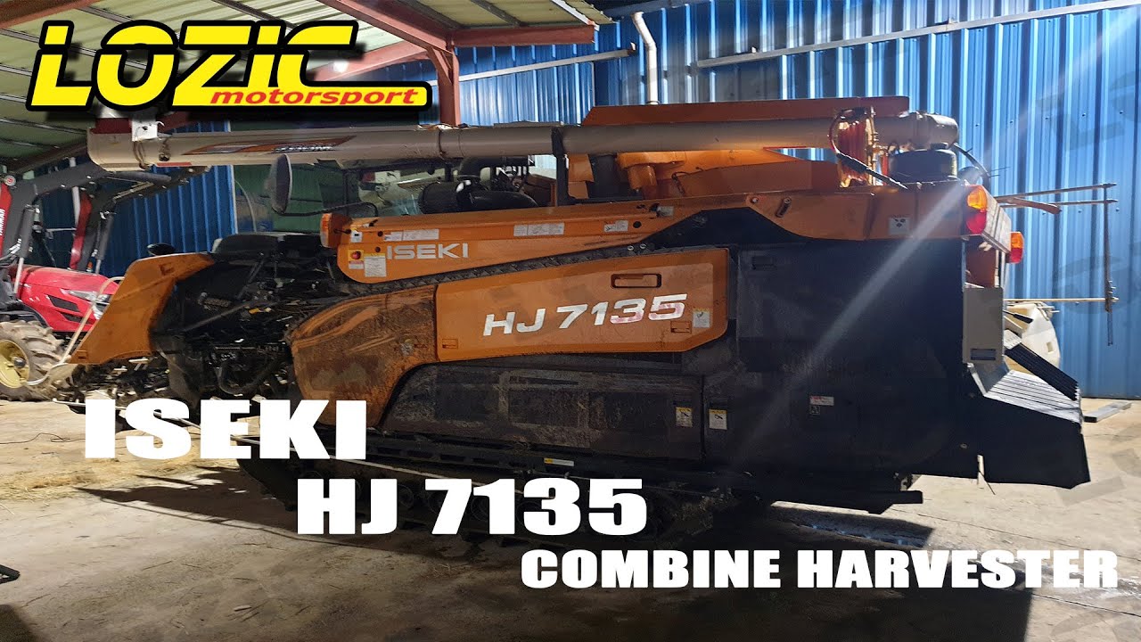 ISEKI Combine Harvester HJ7135 ECUtune 이세키 콤바인 ECU맵핑으로 출력부족 해결 - YouTube