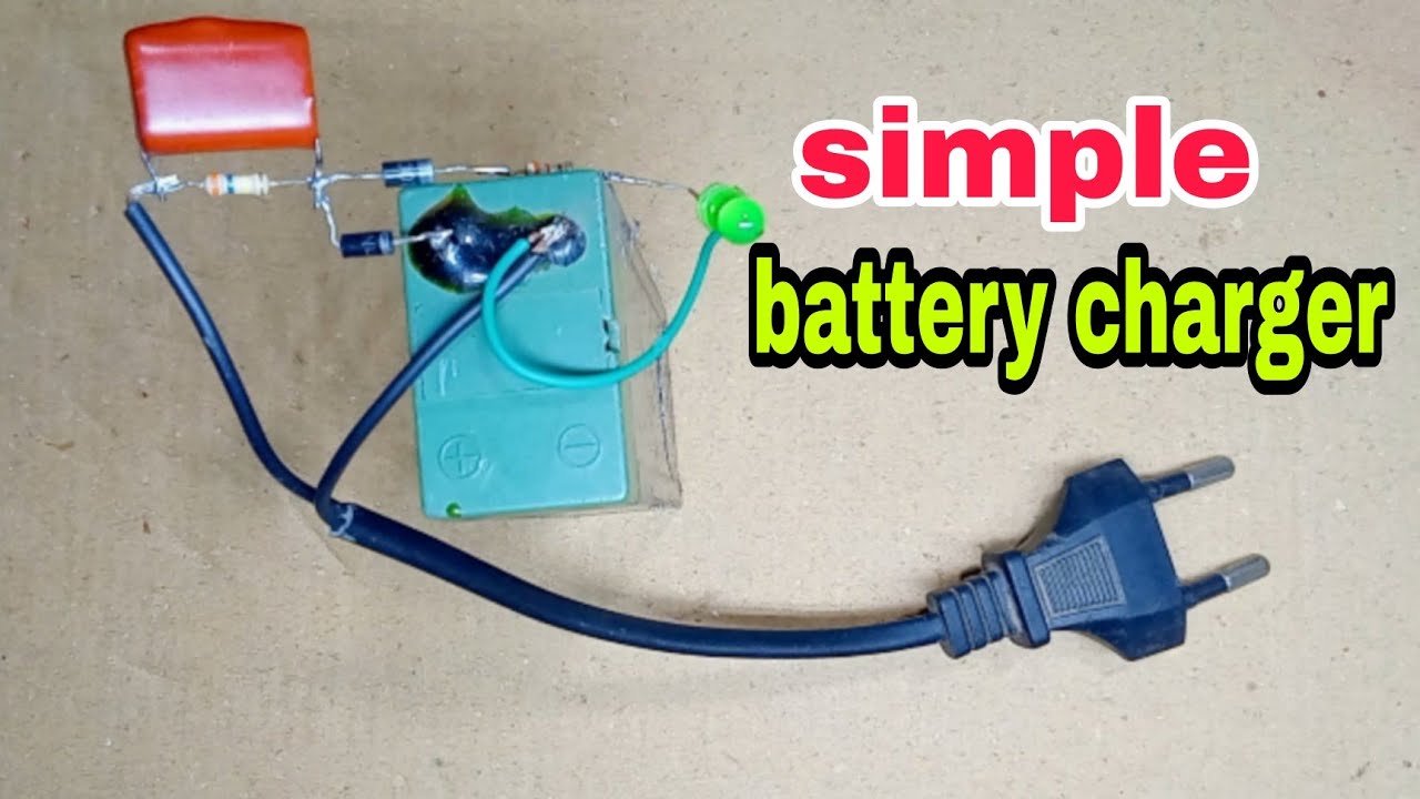 transformers battery charging circuit|| simple 4 V battery charger ...