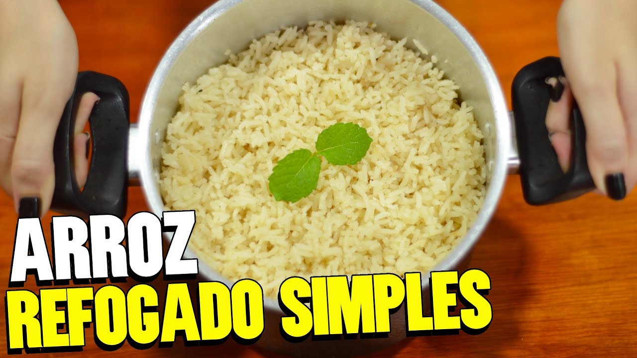 RECEITA DE ARROZ REFOGADO NO ALHO E ÓLEO - Arroz soltinho simples e ...
