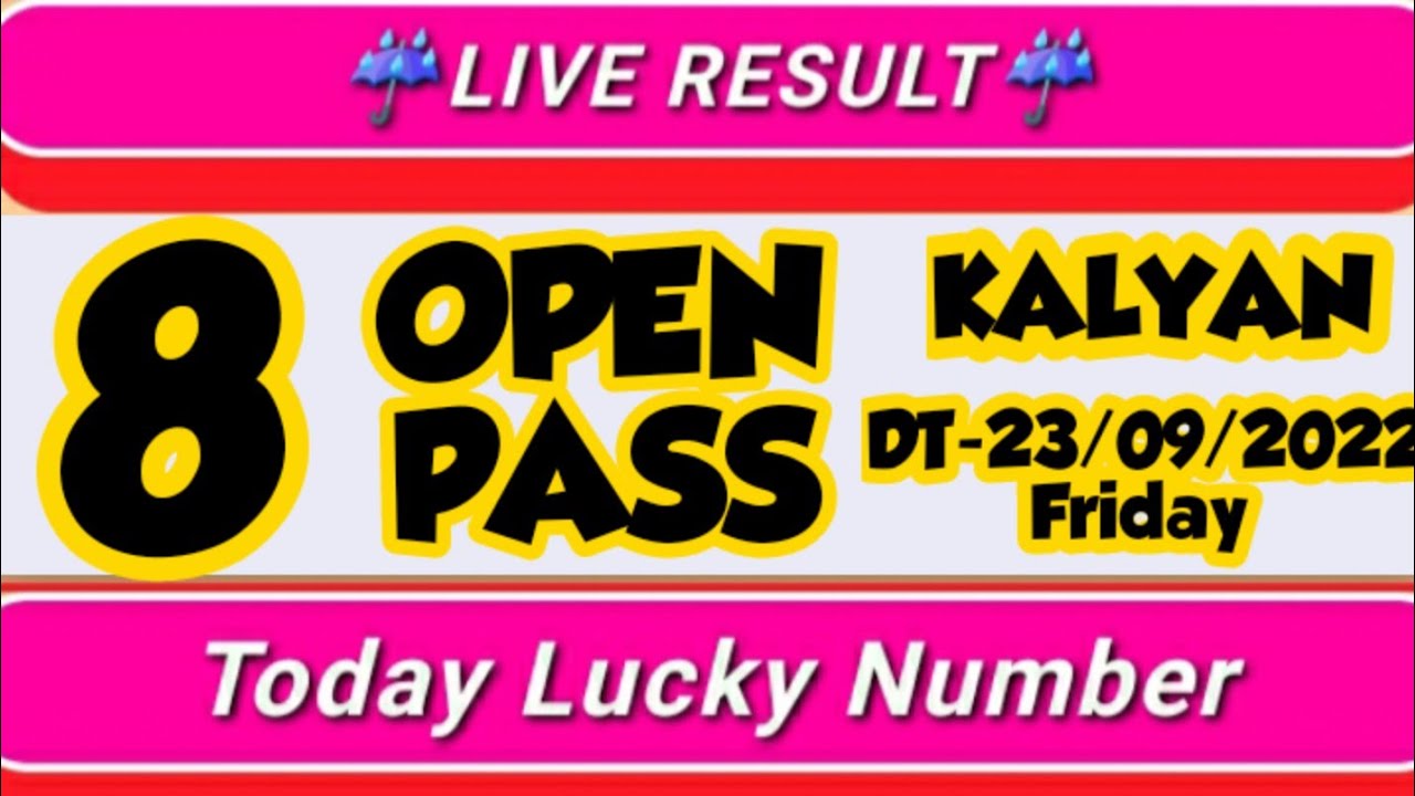 Kalyan Matka Dt-23-09-2022 Satta Matka Fix Game || Single Open Close ...