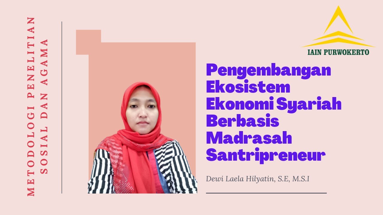 Rancangan Riset Disertasi - Pengembangan Ekosistem Ekonomi Syariah ...