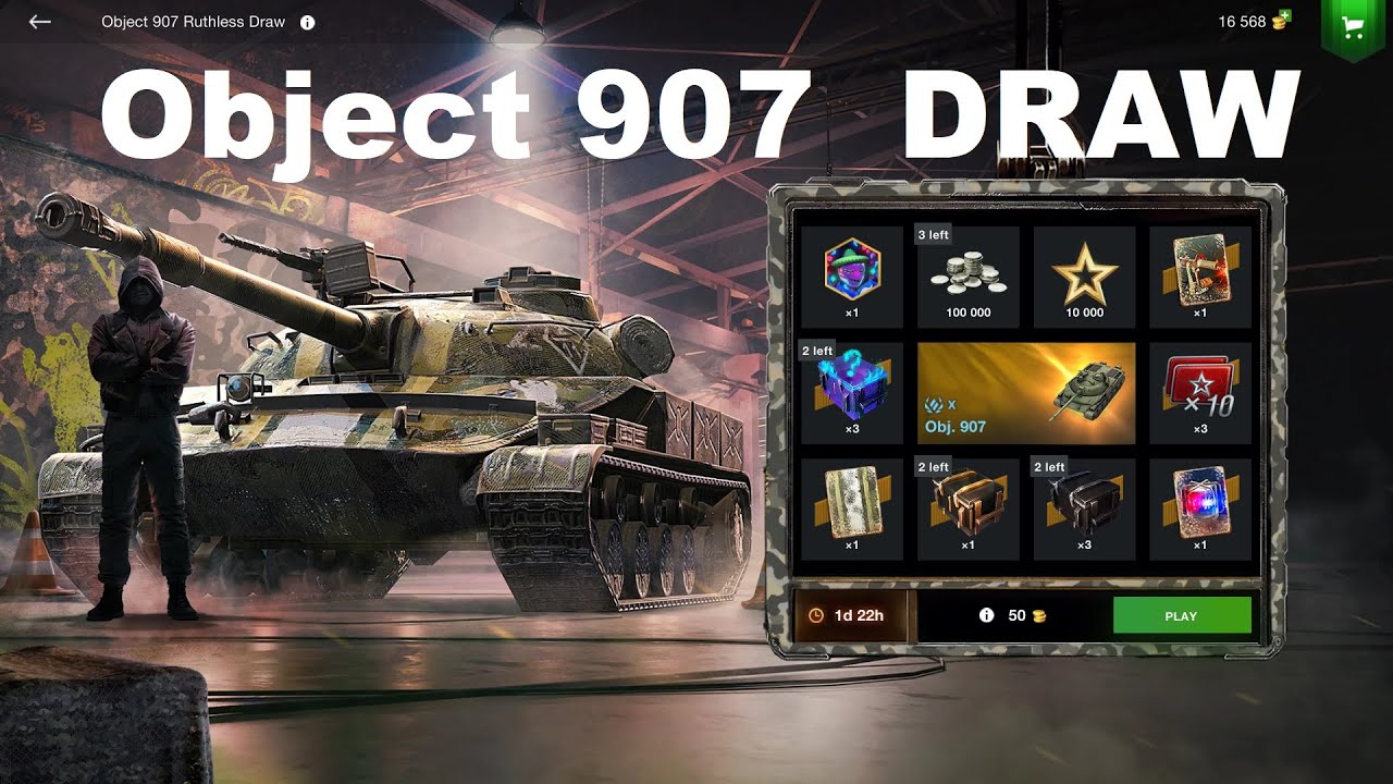 World of Tanks Blitz Object 907 Draw - Can We Win a Tank in 3 Tries ...