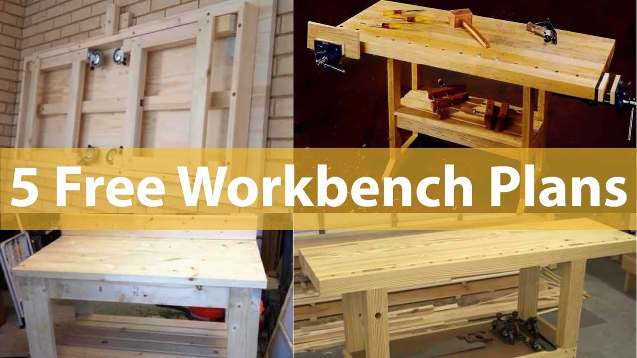 Five Free Workbench Plans - YouTube