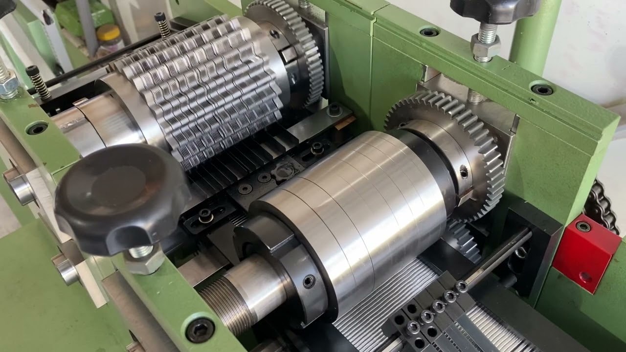 Combine Harvester Radiator Fin machine. - YouTube